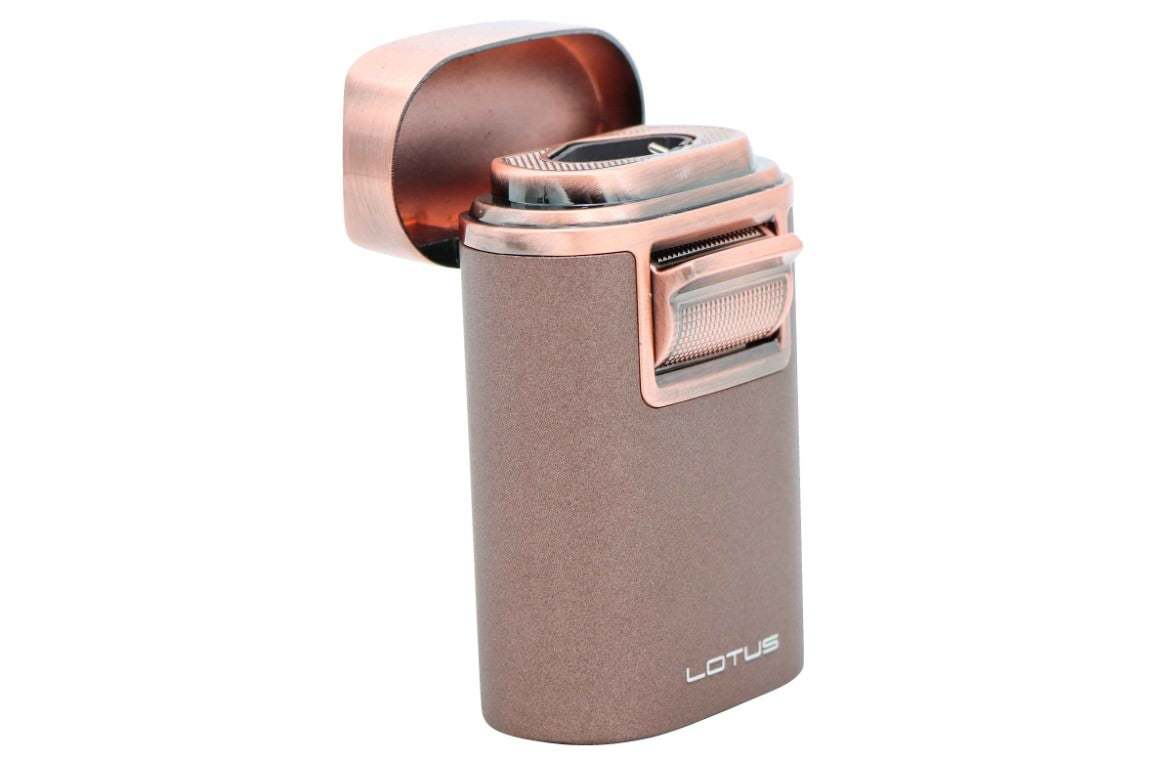 Lotus Brawn Copper Quad Torch Table Lighter - 24-0910 – Vasco Cigars