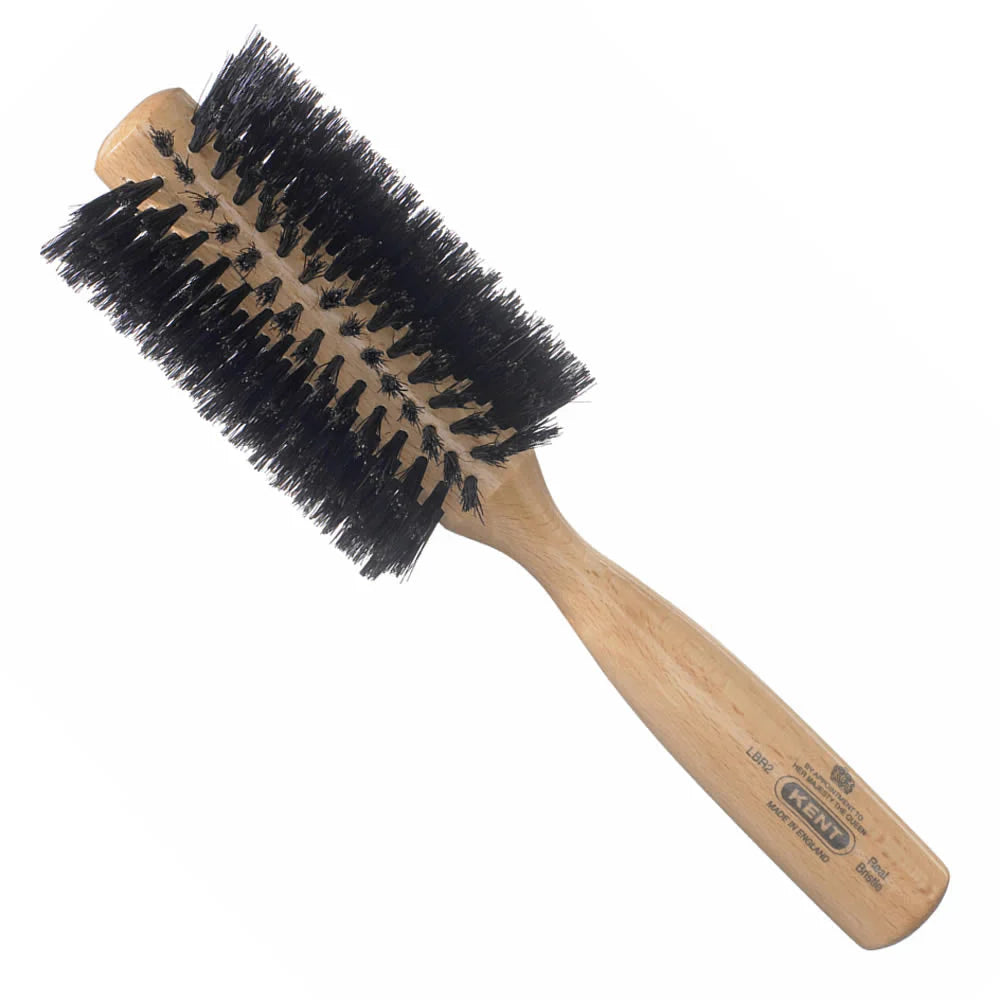 Kent Ladies Round Brush Beechwood Pure Black Bristle - LBR2 – Vasco Cigars