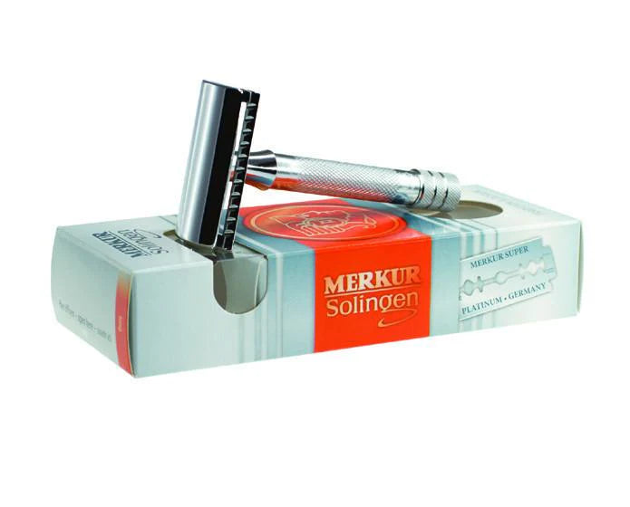 Merkur 33C Double Edge Safety Razor, Straight Cut, Chrome - MK33001 ...