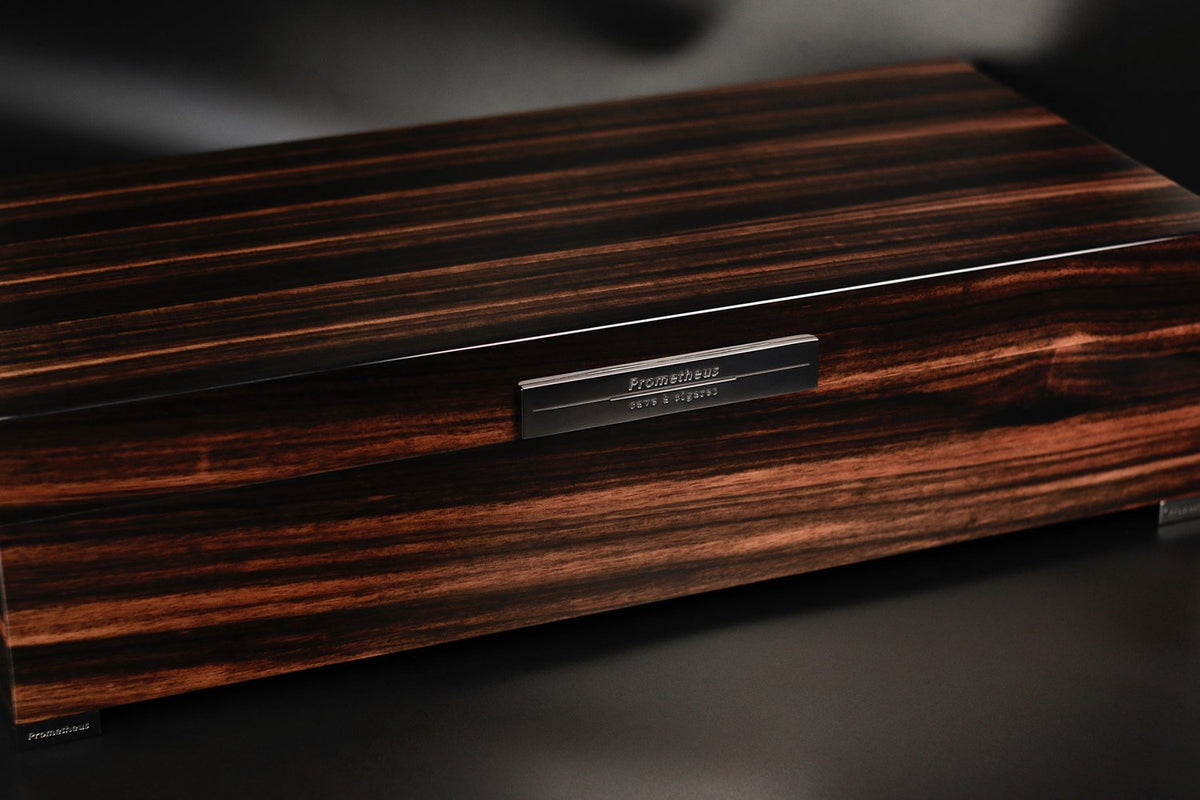 Prometheus Platinum Series Ebony Macassar - 200 Count Humidor (EBONY20 ...